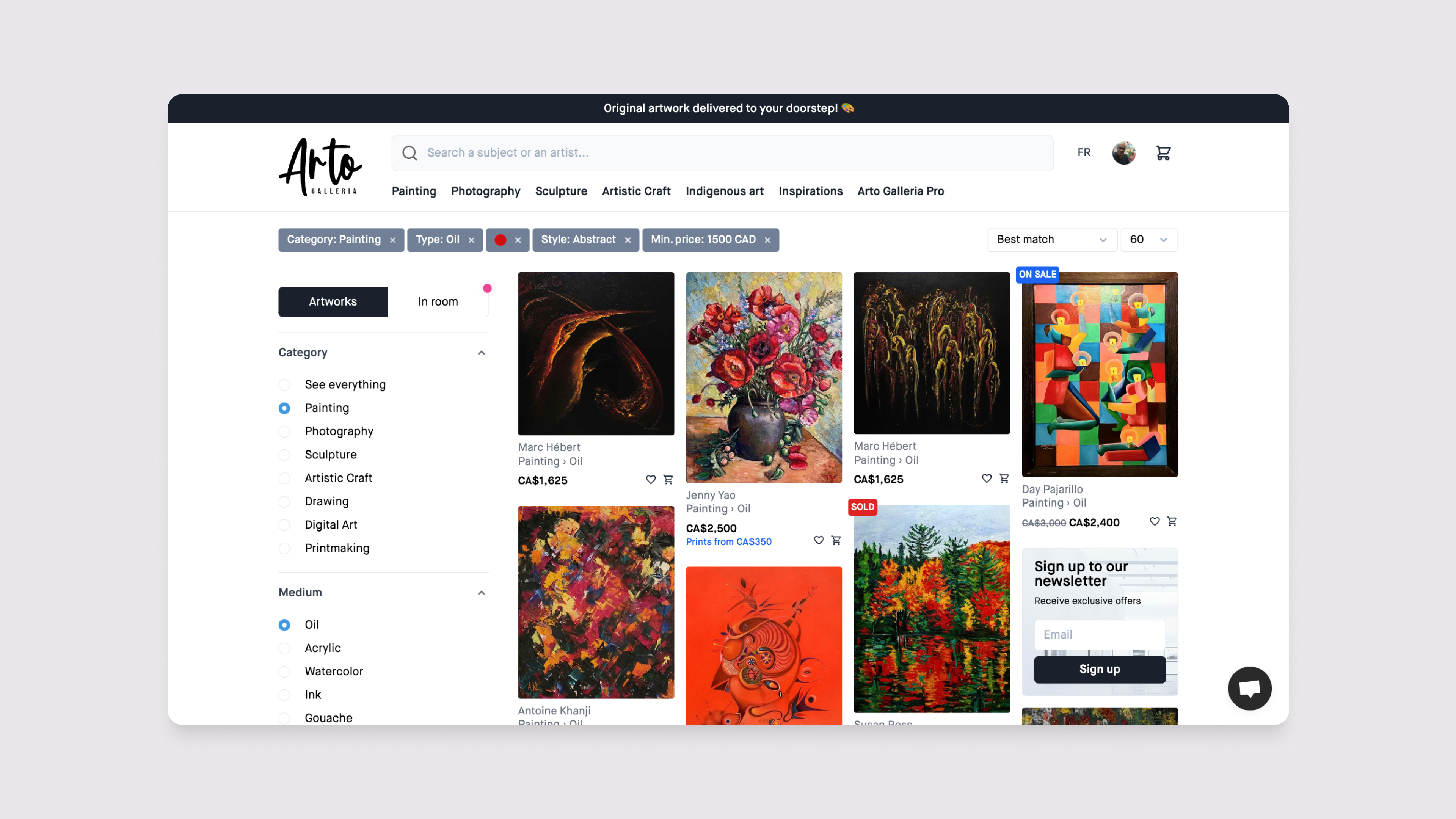 Case study: Arto Galleria | Witify